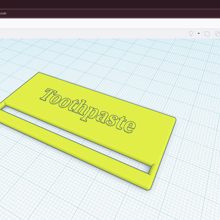 3D Printable Toothpaste squeezer by Lewis Hayward