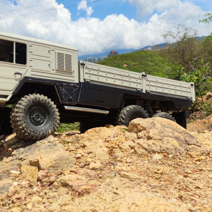 3D Printable Crawler Cat 1 6x6 Sideboard Flatbed - 1/10 RC body ...