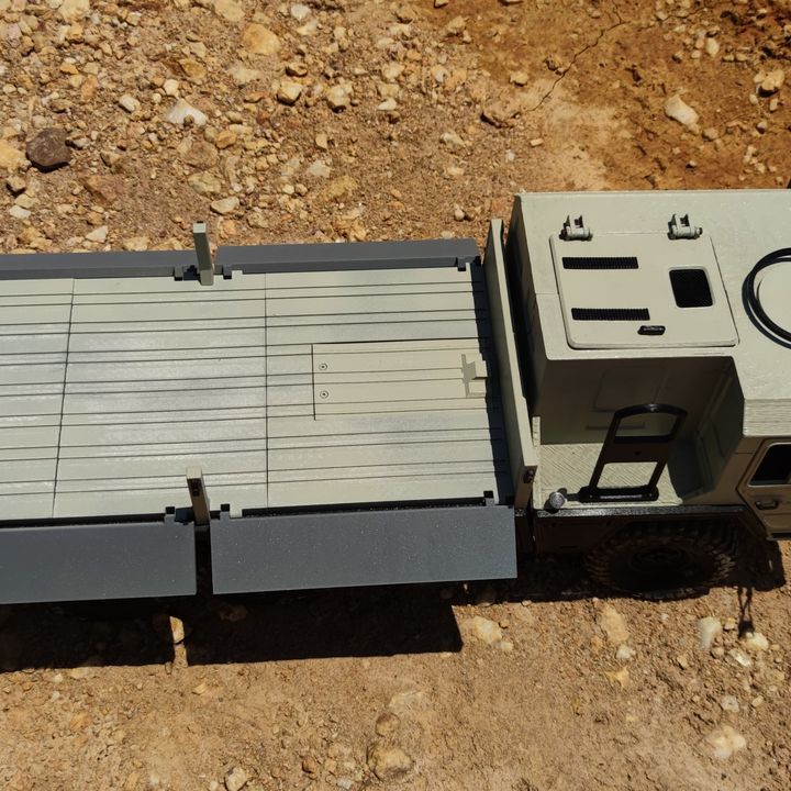 3D Printable Crawler Cat 1 6x6 Sideboard Flatbed - 1/10 RC body ...