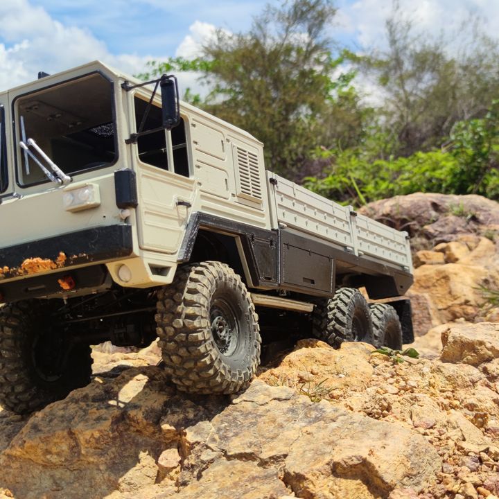 3D Printable Crawler Cat 1 6x6 Sideboard Flatbed - 1/10 RC body ...