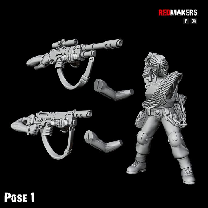 3D Printable Female Jungle Fighters – Special Weapons - Imperial Force ...