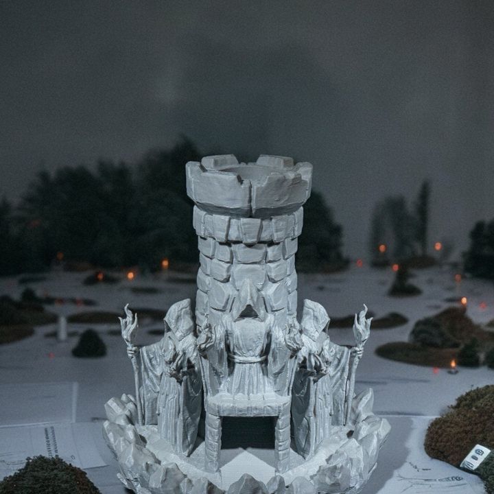 3D Printable Mad Wizard Dice Tower by Stlflix