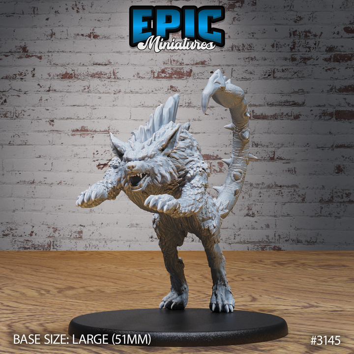 3D Printable Lupion Wolf Scorpion Chimera Set / Evil Poison Hybrid ...