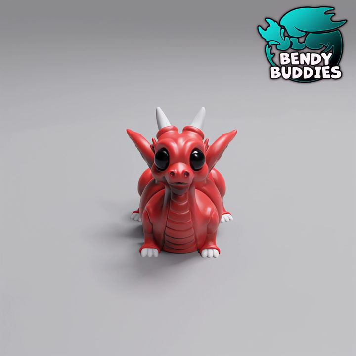 3D Printable Dragonty / Cute Dragon Articulated / Print-in-Place Drake ...