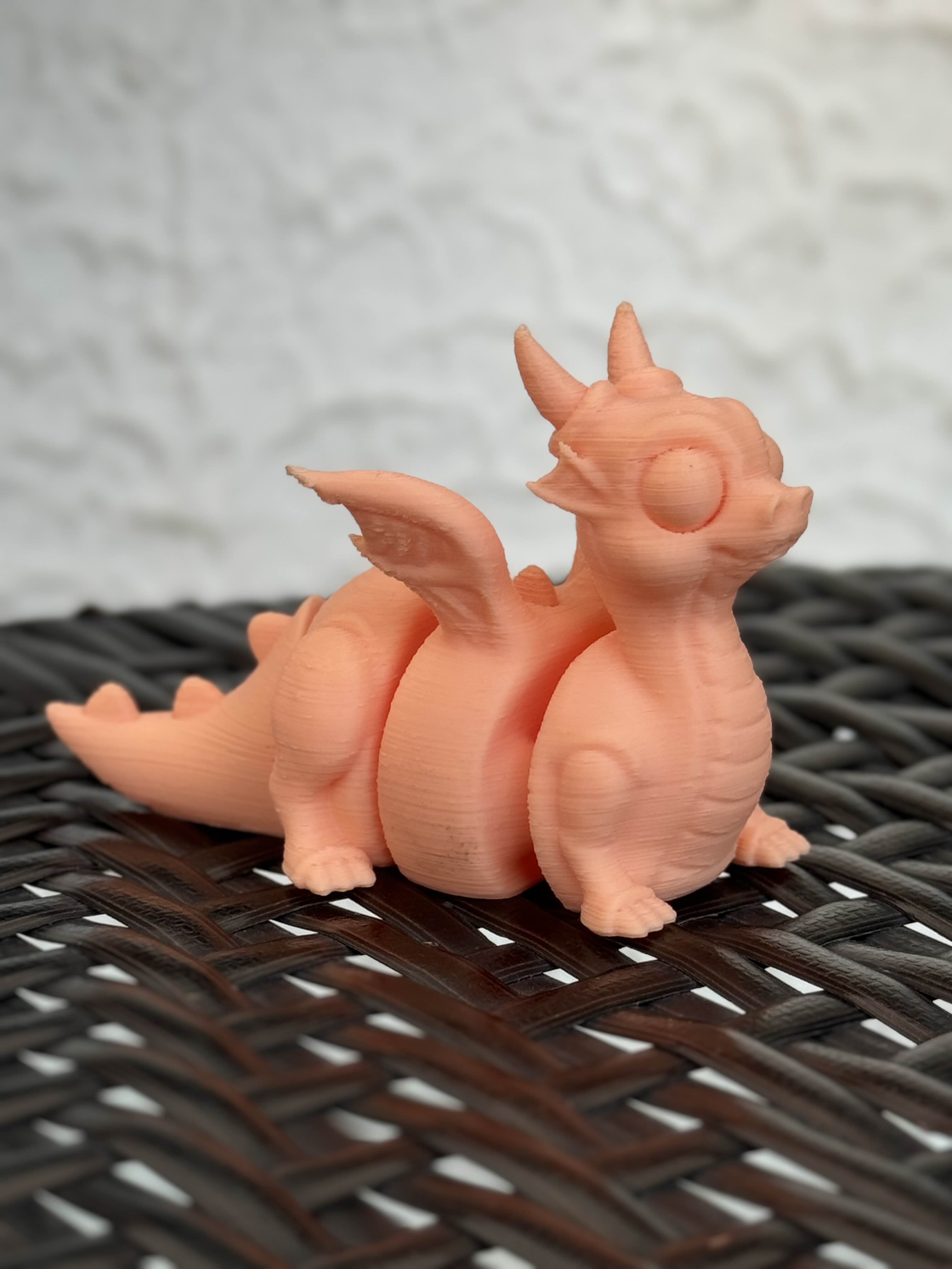 3D Printable Dragonty / Cute Dragon Articulated / Print-in-Place Drake ...
