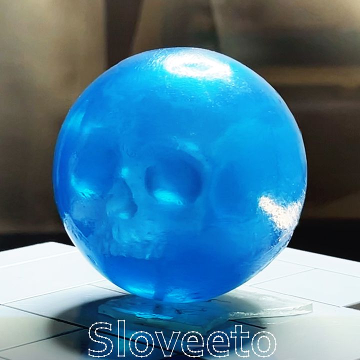 3D Printable Transparent Skull Ball with Intricate Detailing - Perfect ...
