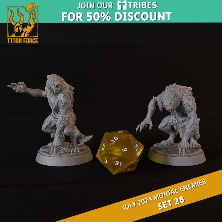 3D Printable RPG - Monsters DnD 5e - Mortal Enemies Set 28 by Titan ...