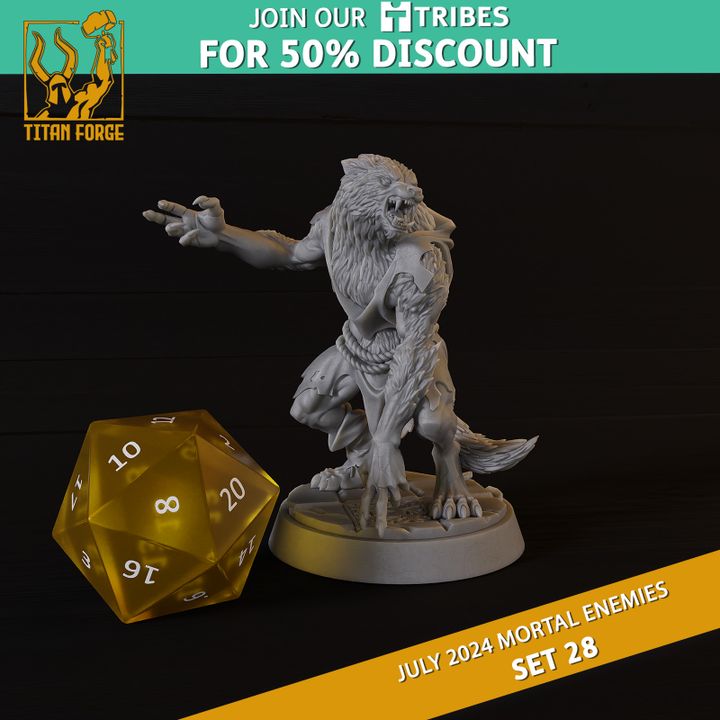 3D Printable RPG - Monsters DnD 5e - Mortal Enemies Set 28 by Titan ...