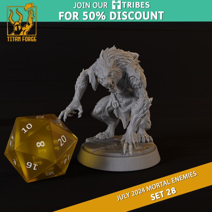 Téléchargement Werewolfs - RPG Monster DnD 5e - Mortal Enemies Set 28 ...