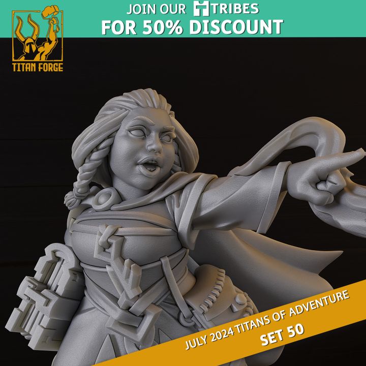 3D Printable RPG - DnD Hero Characters - Titans of Adventure Set 50 by ...