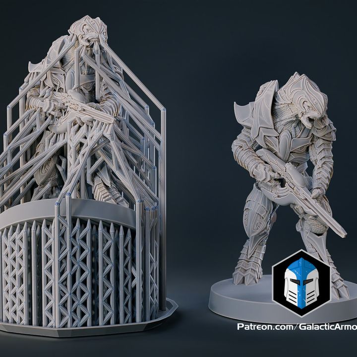 3D Printable 1:48 Scale Halo Arbiter Miniatures - 3D Print Files by ...