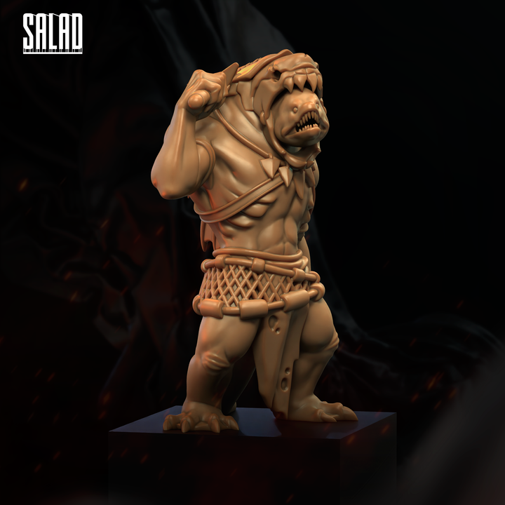 3D Printable Fishman Warrior by Salad Sculptors