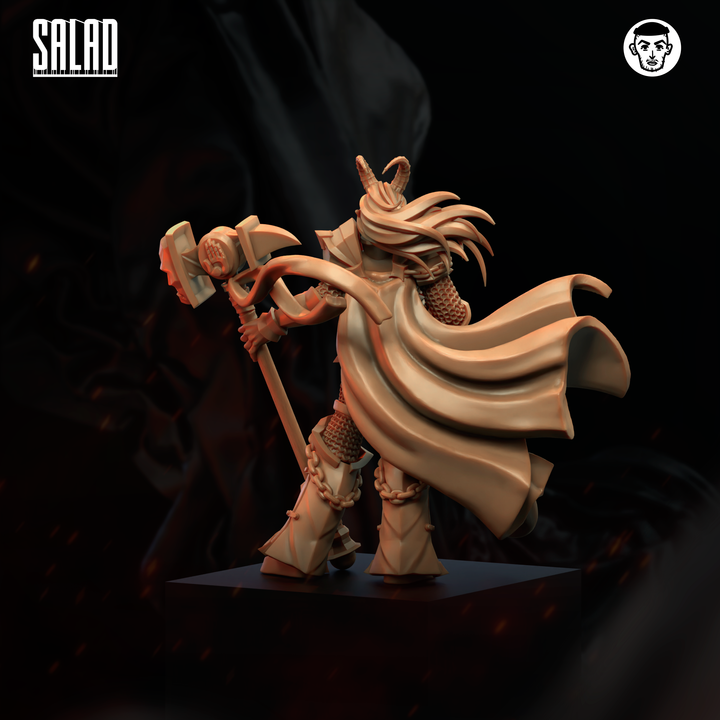 3D Printable Hellborn paladin by Creaperbone miniatures