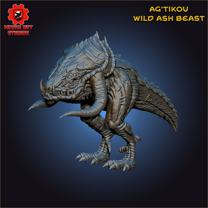 3D Printable ag'Tikou - Ash Beast by MechaNet Studios