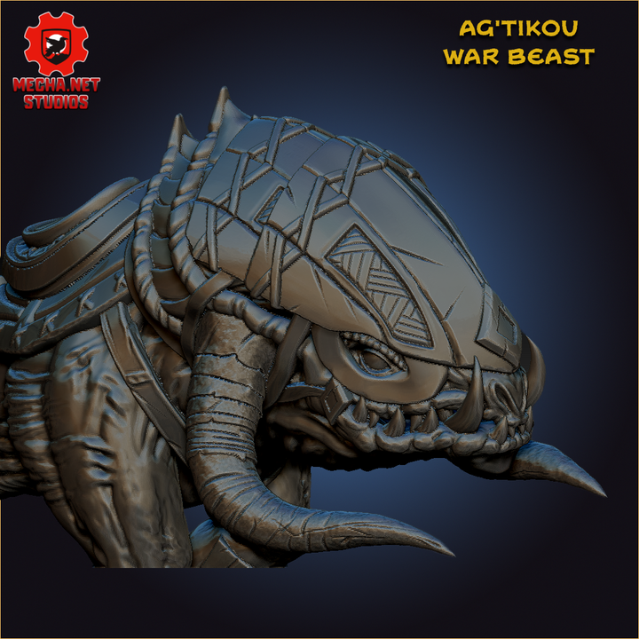 3D Printable ag'Tikou - Ash Beast by MechaNet Studios