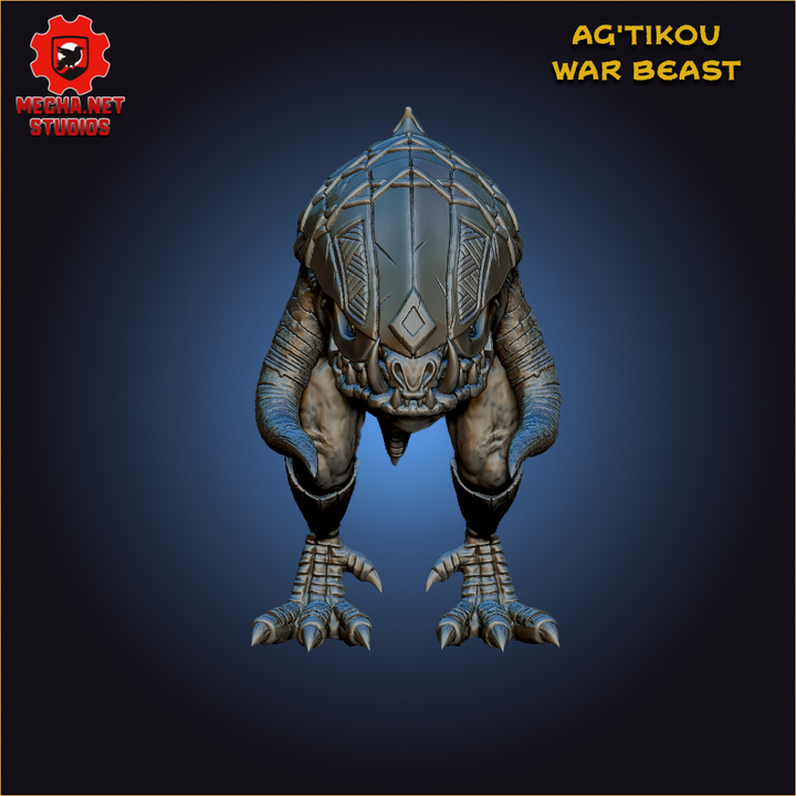 3D Printable ag'Tikou - Ash Beast by MechaNet Studios