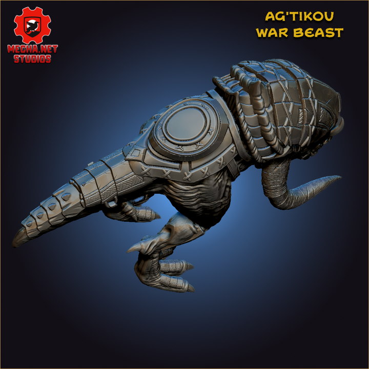 3D Printable ag'Tikou - Ash Beast by MechaNet Studios