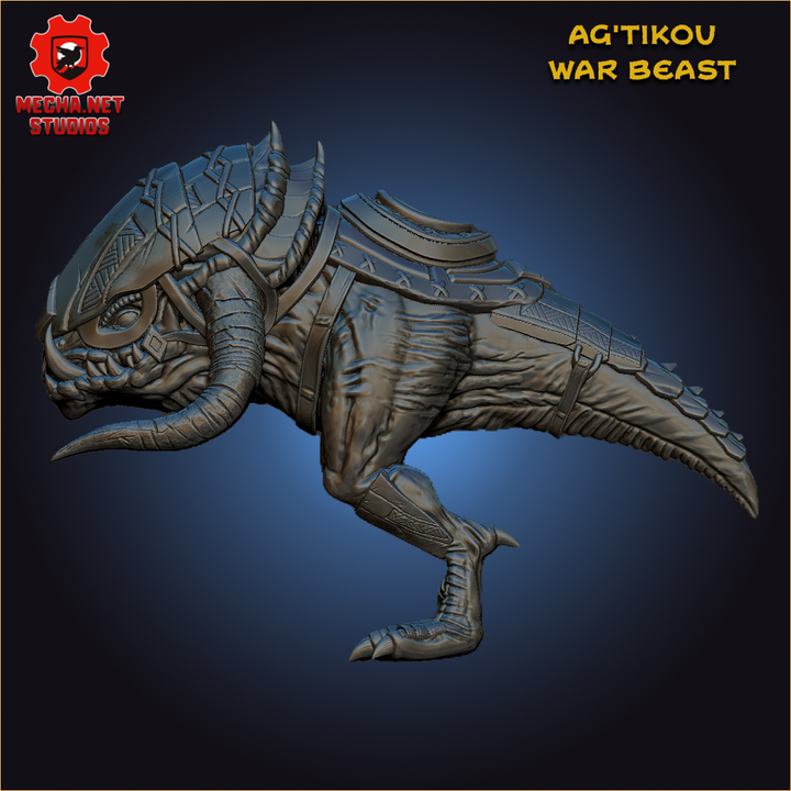 3D Printable ag'Tikou - Ash Beast by MechaNet Studios