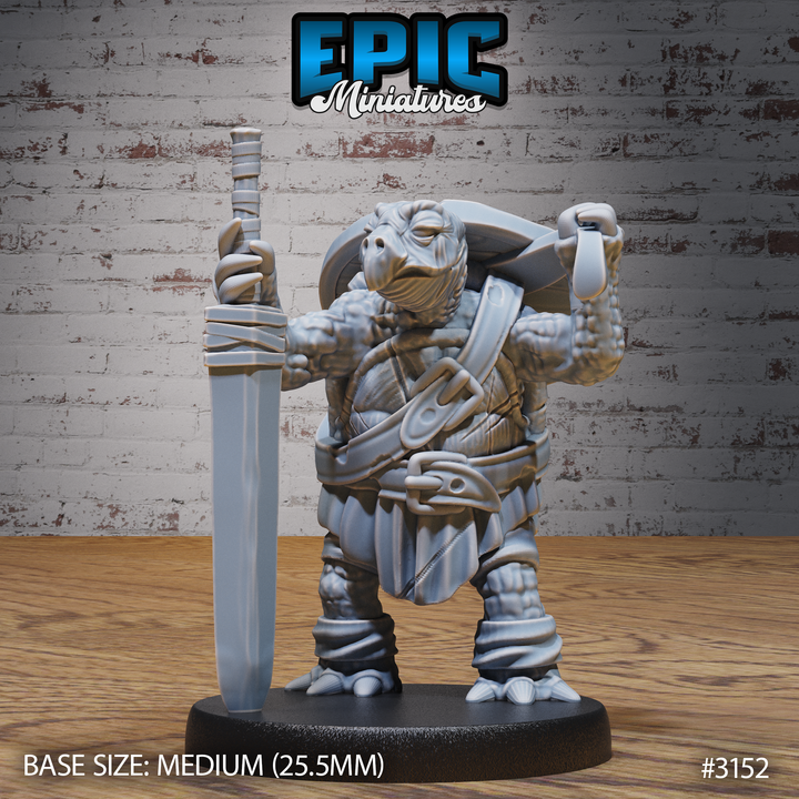 3D Printable Turtle Folk Tribe Set A / Tortoise Fighter / Aqua Villager ...