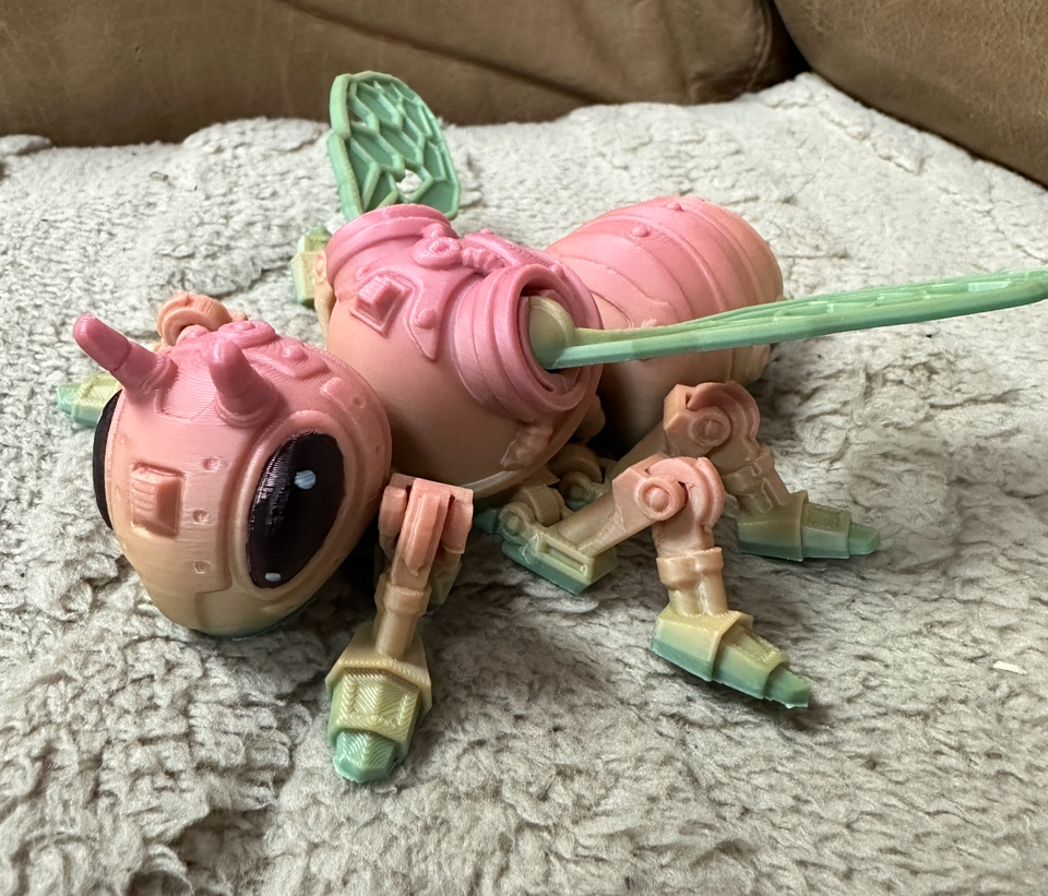 3D Printable Flexi Factory Cyber Bee by Flexi Factory