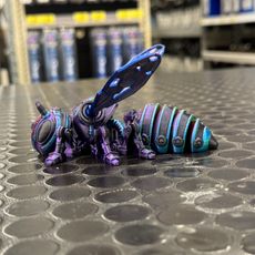 3D Printable Flexi Factory Cyber Bee by Flexi Factory