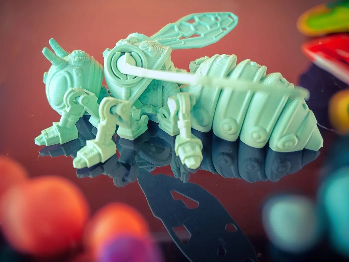 3D Printable Flexi Factory Cyber Bee by Flexi Factory