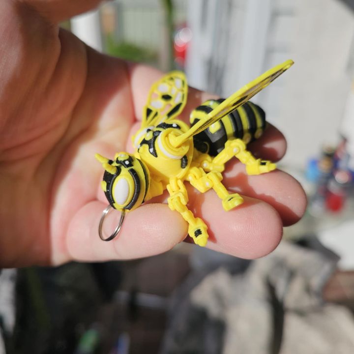 3D Print of Flexi Factory Cyber Bee by Addict3D
