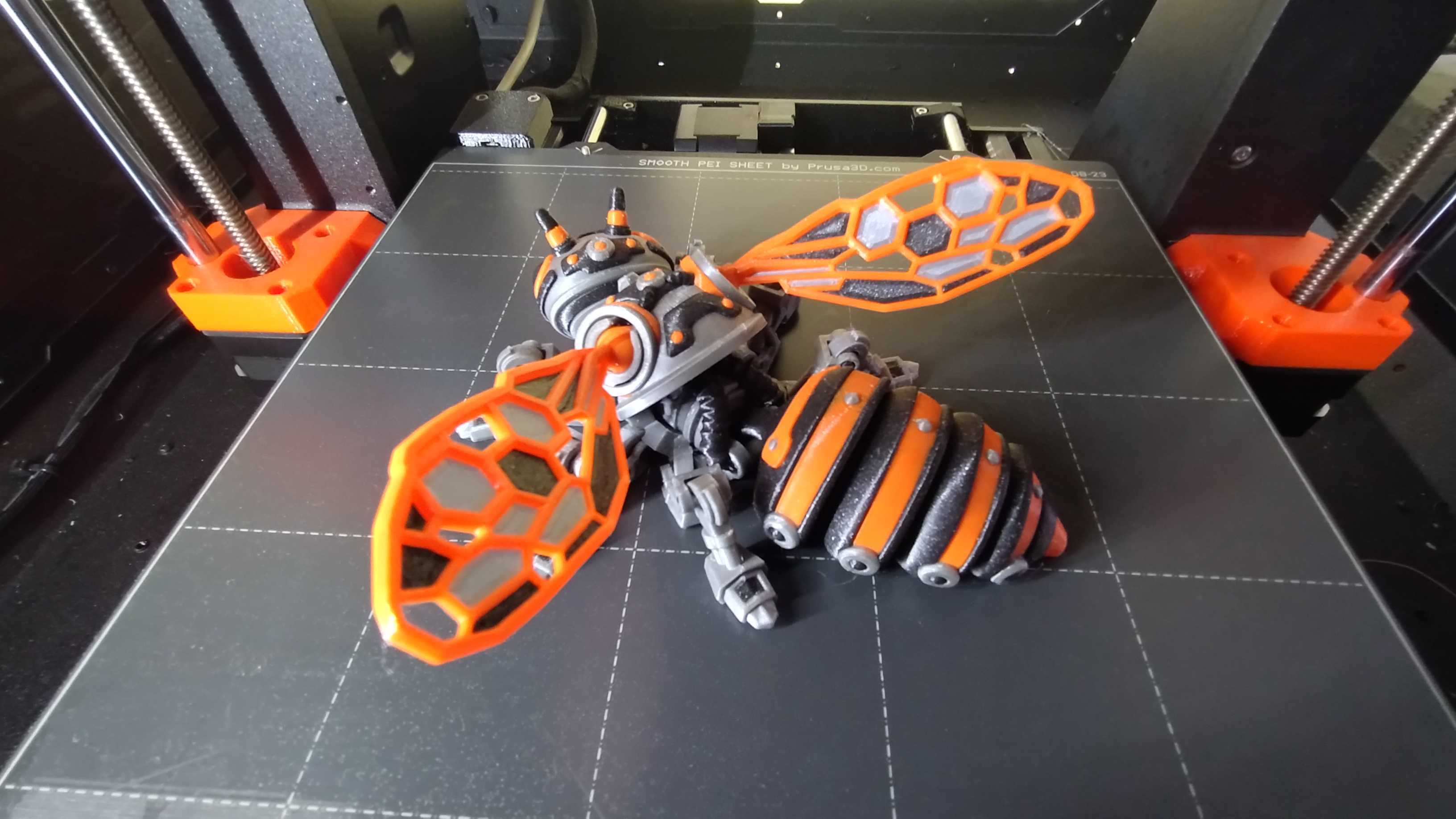 3D Printable Flexi Factory Cyber Bee by Flexi Factory