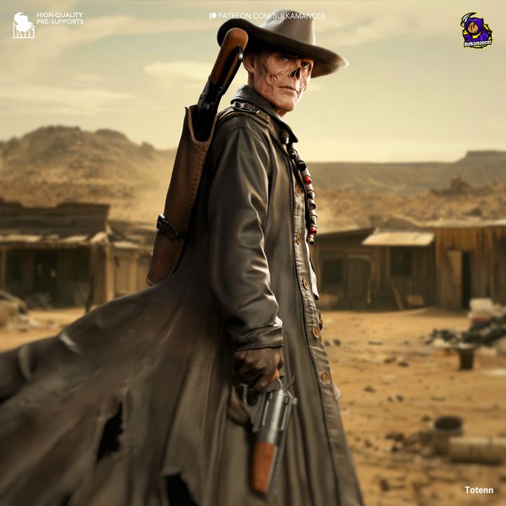 3D Printable Undead Cowboy | 237mm by Bulkamancer Sculpts