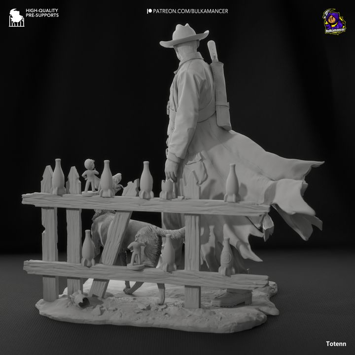 3D Printable Undead Cowboy | 237mm by Bulkamancer Sculpts