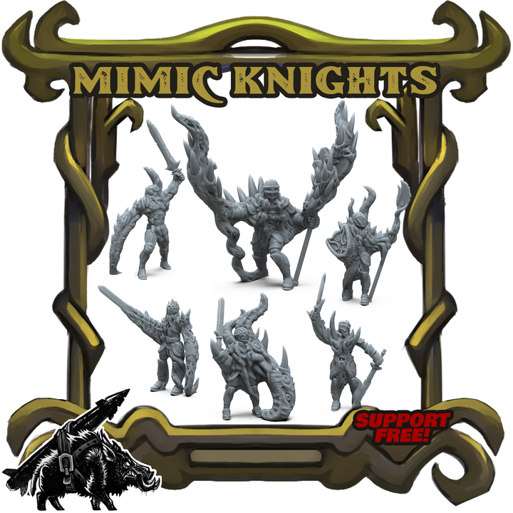 3D Printable Mimic Knights Set by RocketPigGames
