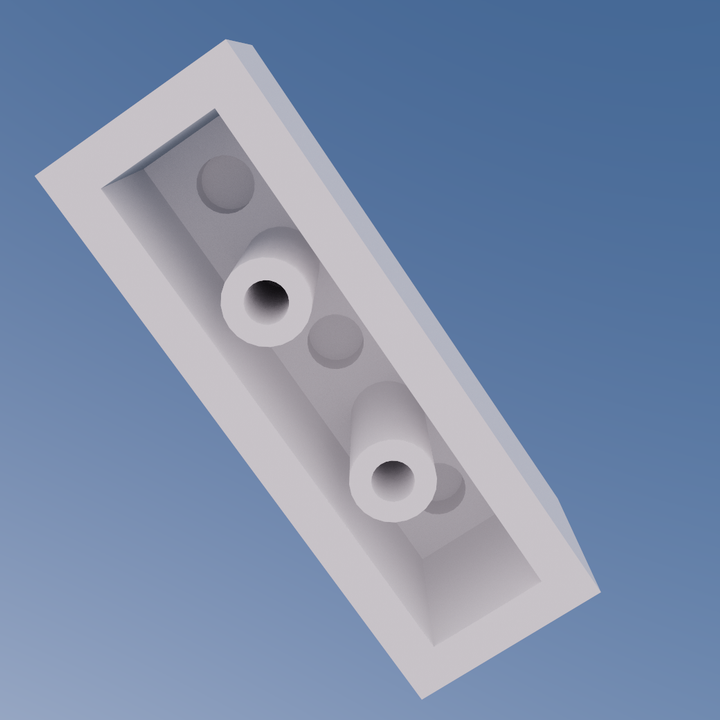 3D Printable LEGO Brick - 1X3 by VLAD-MARIUS