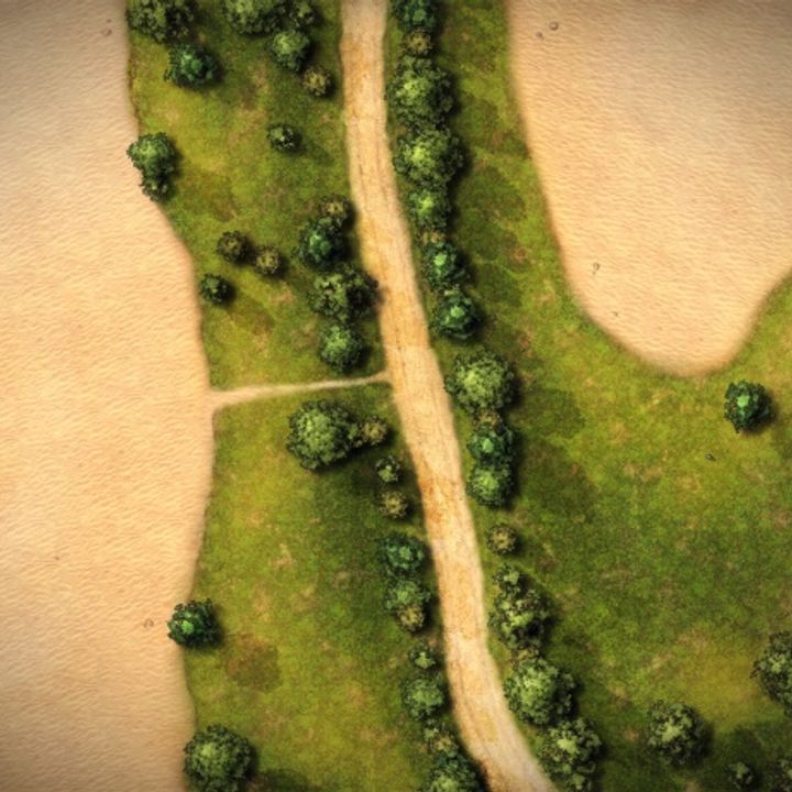 3D Printable Country Road - Variants : Lake, Dry Land, Post Apocalyptic ...