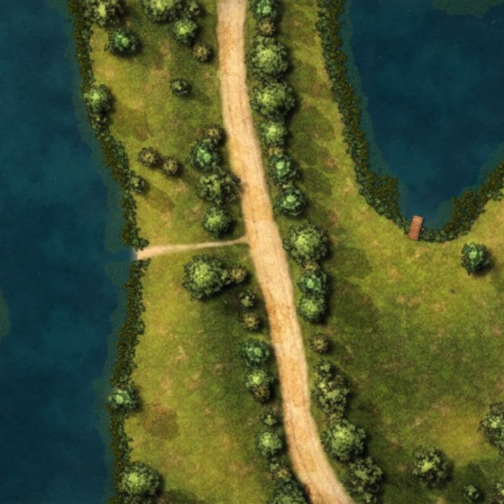 3D Printable Country Road - Variants : Lake, Dry Land, Post Apocalyptic ...