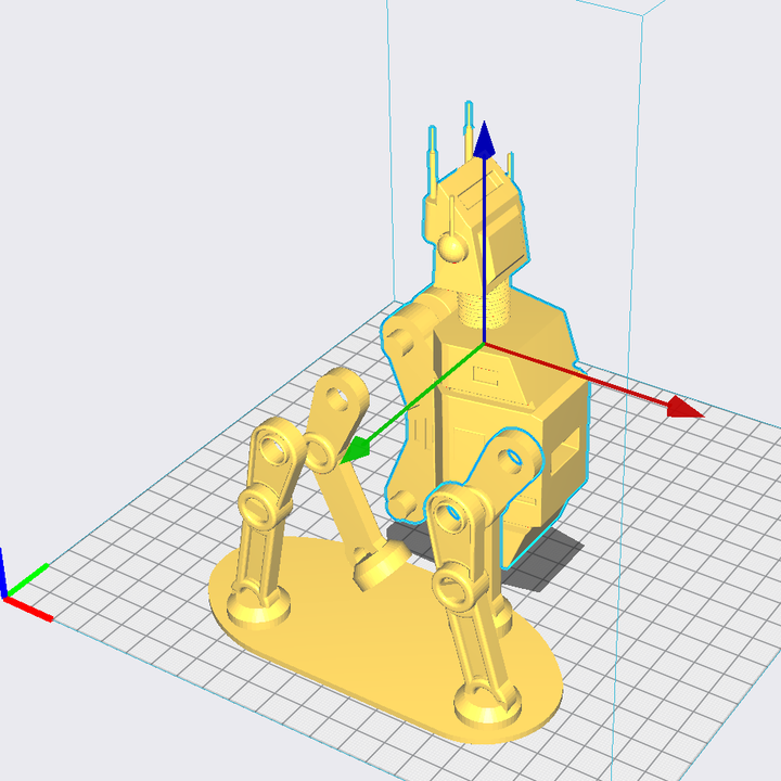 3D Printable Walker Transport toy for Mini Figure by calvin freid