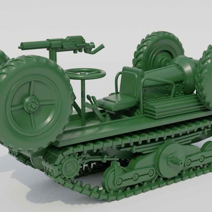 3D Printable ADMK Mulus Tankette (Austria, 1938, Interwar) by Wargame3d