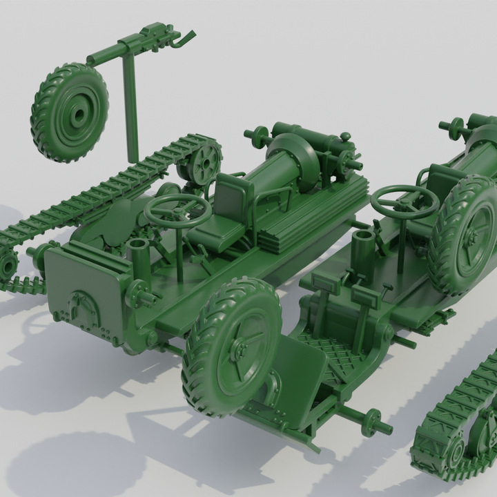 3D Printable ADMK Mulus Tankette (Austria, 1938, Interwar) by Wargame3d