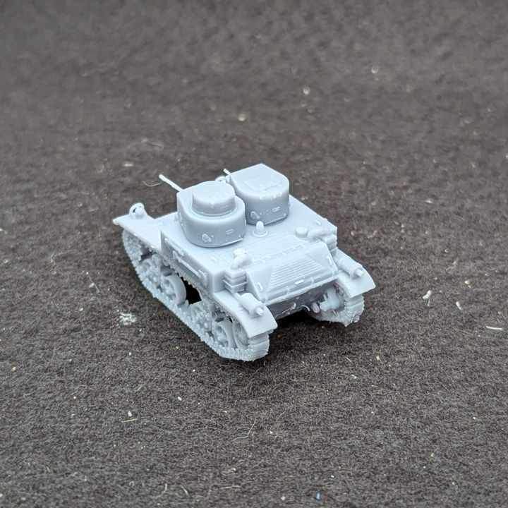 3D Printable Light Tank M2A2 (US, 1936, Interwar+WW2) by Wargame3d
