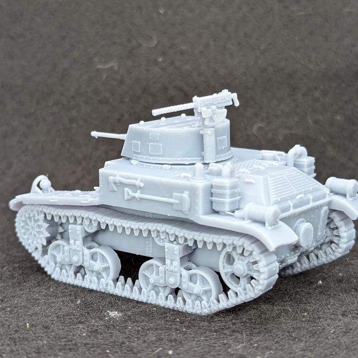 3D Printable M1 combat car (Light Tank M1) (US, 1935, Interwar+WW2) by ...