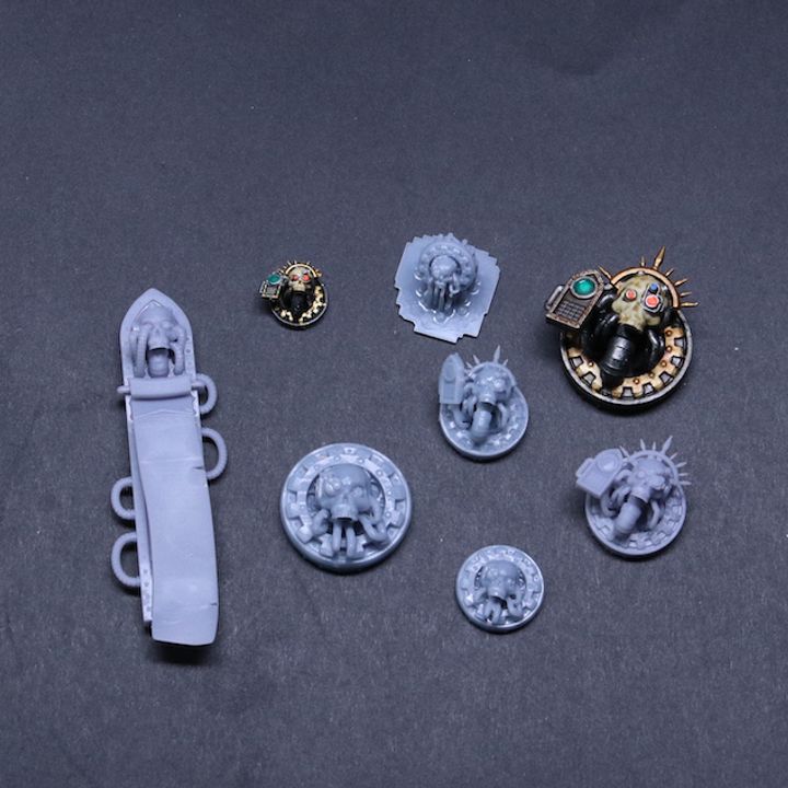 3D Printable Grimdark Skulls for Basing, Terrain - Basing Bits by Voy ...