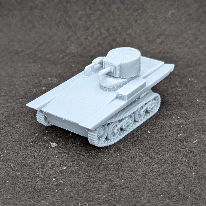 3D Printable Vickers Carden-Loyd M1931 Light Amphibious Tank (UK, 1931 ...