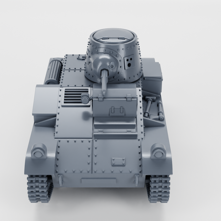 3D Printable Vickers Light Tank T-15 (UK+Belgium, 1935, Interwar+WW2 ...