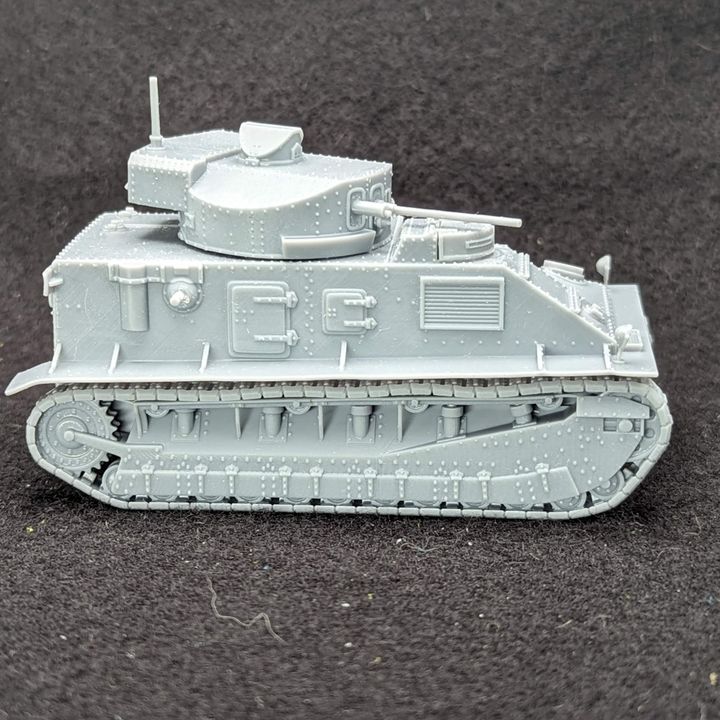 3D Printable Vickers Medium Tank Mk.II (UK, 1925, Interwar) by Wargame3d