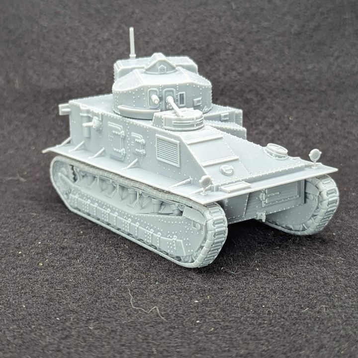 3D Printable Vickers Medium Tank Mk.II (UK, 1925, Interwar) by Wargame3d