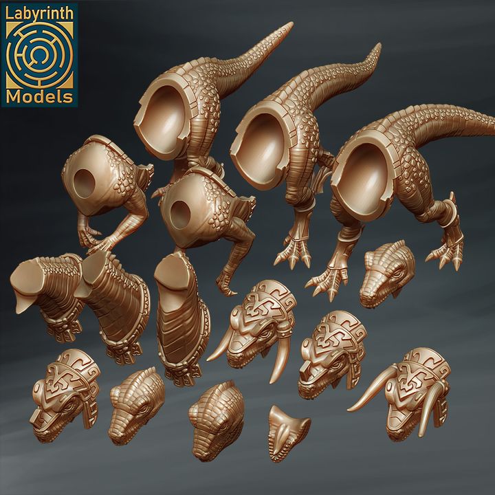 3D Printable Lightning-Fangs Kit - 32mm scale by Labyrinth Models