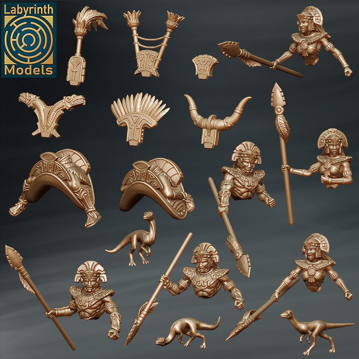 3D Printable Lightning-Fangs Kit - 32mm scale by Labyrinth Models