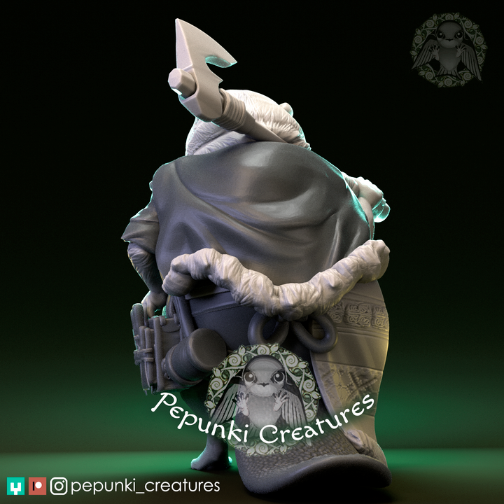 3D Printable Pan Bobr (Beaver) the Carpenter by Pepunki Creatures