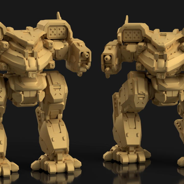 3D Printable Bullshark (BSK-M3) for Battletech by Matt Mason