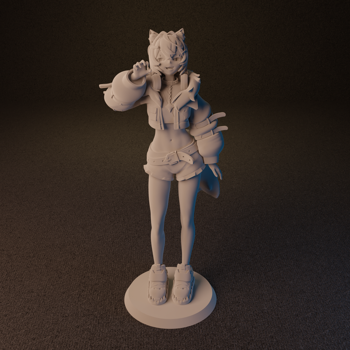3d Printable Vtuber Furry Girl By Funservicestl