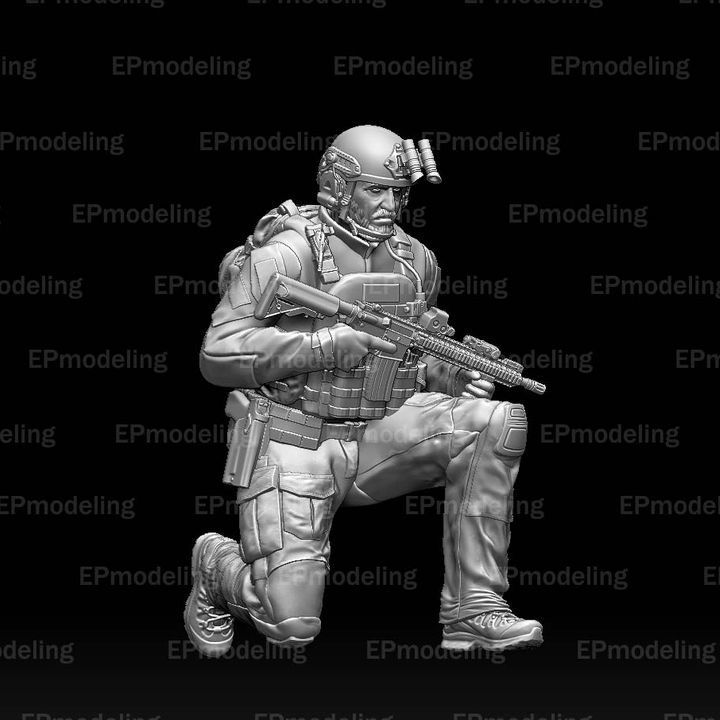 3D Printable US RANGER SOLDIER by 3Dimontis